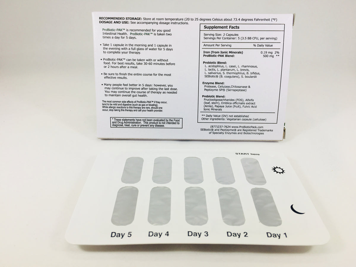 ProBiotic Enzyme PACK 10 Capsule Card - Limited Time: FREE – Probiotic Pack